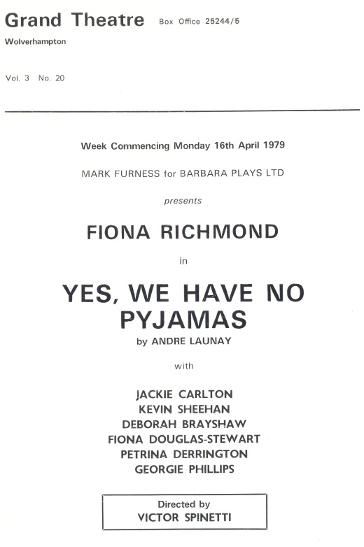 Yes, We Have No Pyjamas